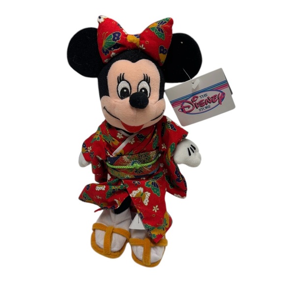 Disney | Toys | Disney Japan Minnie Mouse Plush Stuffy Wearing Red ...